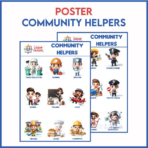 COMMUNITY HELPERS POSTER * [Set of 2] – Jigsaw Educare